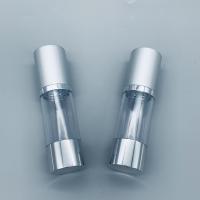 China Silver transparent PP airless lotion pump bottle cosmetic packaging lotion essence for sale