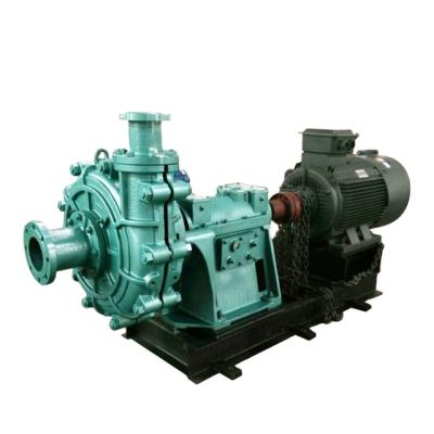 China Biofuel Industry 6 Inch Electric Motor Centrifugal Pumping Equipment Horizontal Heavy Duty Salt Sand Slurry Mud Slurry Pump for sale
