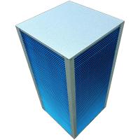 China Aluminum Plate Cross Flow Two Side Press Shaping air Recuperator for sale