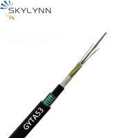 China 48 Core Fiber Optic Cable Outdoor Loose Tube Armoured GYTA53 Direct Burial for sale