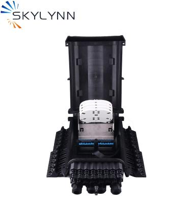 China Inline FOSC 288F Fiber Joint Closure FTTH IP68 Waterproof Plastic Enclosure Box for sale