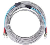 China Duplex Armored Fiber Patch Cord ST to ST Multimode 3M for sale