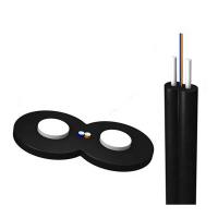 China 9/125 FTTH Optical Fiber Cable PVC 2 Core Fiber Optic Cable 3.0MM for sale