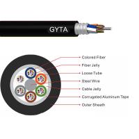 China GYTA Single Mode Multimode Underground Duct Fiber Cable 12 Tube 0.21dB for sale