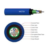 China G652 G655 Multimode Outdoor Optical Fiber Cable MGTSV Stranded Loose Tube Mining for sale