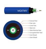 China MGXTWV Mining Bulk Outdoor Central Loose Tube G652 G655 Multimode Optical Fiber Cable 2-12 Cores for sale