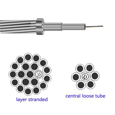 China 48 Core Stranded Stainless Steel Tube OPGW Fiber Optic Cable 10.8mm 73.7kN for sale