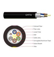 China GYFTA Fiber Optic Cable G652 Single Mode 2-144 Cores 1550nm Unarmored Outdoor Duct Aerial for sale