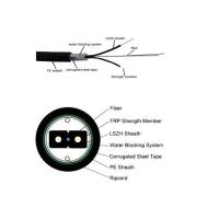 China H Type FTTH Optical Fiber Cable GJXFHA Fiber Cables 2F 7MM for sale
