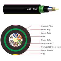 China Outdoor Direct Burial Armored Fiber Optic Cable GYFTY53 30F 36F Loose Tube for sale
