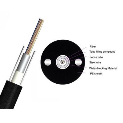 China 24F GYXY Buried Fiber Optic Outdoor Cable 8.7mm PE Sheath Duct Cable for sale