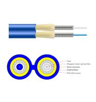 China GJSFJV Armored Single Mode Fiber Optic Cable G657 Duplex Zipcord for sale