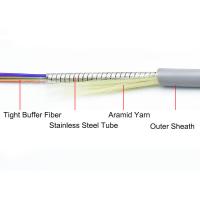 China GJSFJV Armored Indoor Fiber Optic Cable G655 1550nm Simplex 1 Core 2mm for sale