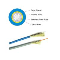 China GJSFJV Armored Indoor Fiber Optic Cable G655 1550nm Simplex 1 Core 2mm for sale