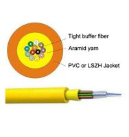 China GJFJV 24 Core Indoor Optical Fiber Cable Bundle Optic Distribution Cable 10mm for sale