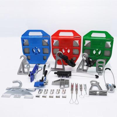 China Figure 8 Fiber Optic Cable Clamp 8-12mm Stainless Steel Pole Mount for sale