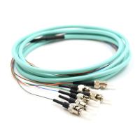 China SC to ST Optical Fiber Patch Cord 5m OM4 Multimode Duplex 50/125 for sale