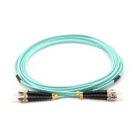 China SC to ST Optical Fiber Patch Cord 5m OM4 Multimode Duplex 50/125 for sale