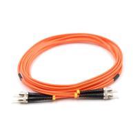 China SC to ST Optical Fiber Patch Cord 5m OM4 Multimode Duplex 50/125 for sale