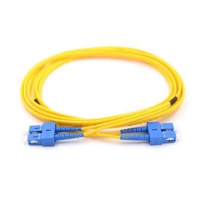 China SC To SC 3mm Duplex Optical Fiber Patch Cord  G655 IEC617544 for sale