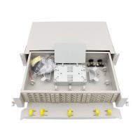 China Sliding Type Optical Fiber Patch Panel 24 Ports LC 48 Fibers E2000 1U Rack Mount for sale