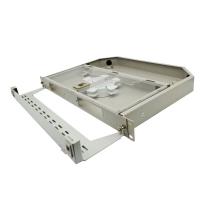 China Sliding Type Optical Fiber Patch Panel 24 Ports LC 48 Fibers E2000 1U Rack Mount for sale