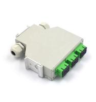 China DIN Rail Mounted FTTH Junction Box 12F 24F Aluminum Fiber Optic Terminal for sale