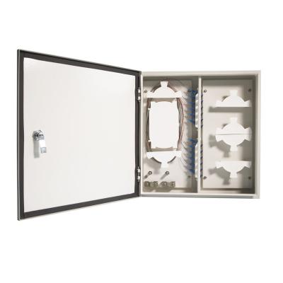 China 12 SC Outdoor Optical Distribution Wall Mount FTTX Fiber Termination Box 24LC for sale