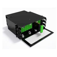 China 19IN 4U LGX Optical Fiber Patch Panel 24 Port SPCC for Fiber Optic Connections for sale