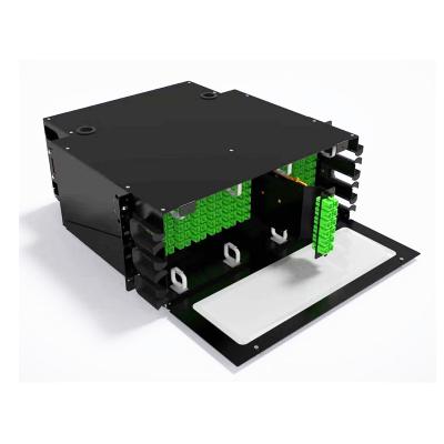 China 19IN 4U LGX Optical Fiber Patch Panel 24 Port SPCC for Fiber Optic Connections for sale