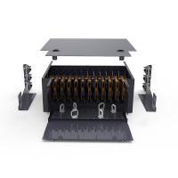 China 19IN 4U LGX Optical Fiber Patch Panel 24 Port SPCC for Fiber Optic Connections for sale