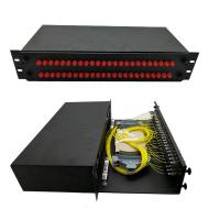 China 24 Port LC 48 Core Indoor Fiber Optic Distribution Box ODF Fiber Optic Patch Panel for sale