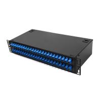 China 48F 96F 3U Optical Fiber Patch Panel Termination Box For Fiber Optic Cable 19