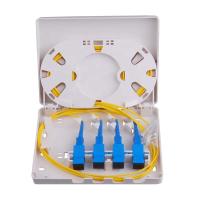 China 4 Port FTTH Fiber Optic Junction Box 0.45kg IP65 Outdoor Anti UV for sale
