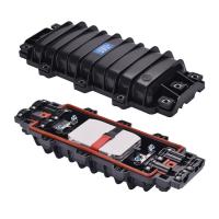 China 144 Core Optical Fiber Splice Closure Horizontal Inline 2 Inlet 2 Outlet IP68 for sale