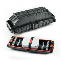 China IP 68 144 Core Aerial Horizontal Joint Closure Fiber Optic Splice Enclosure 3 Output for sale