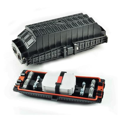China IP 68 144 Core Aerial Horizontal Joint Closure Fiber Optic Splice Enclosure 3 Output for sale