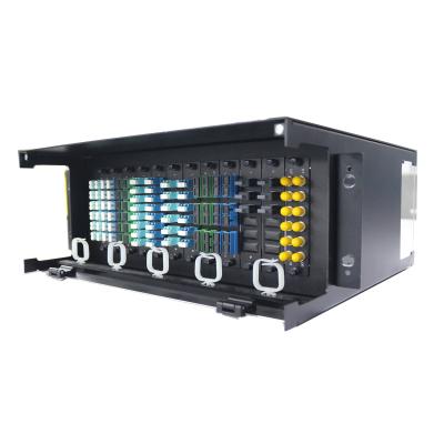 China 144 Cores MTP MPO Fiber Patch Panel LGX Module Rack Mount Chassis for sale