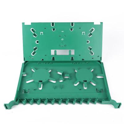 China 19 Inch Fusion Fiber Optic Splice Tray 12 Core 24 Cores ABS Cassette for ODF for sale