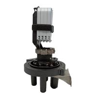 China 8004H 4 Tray Fiber Optic Splice Closure 48 Core 8mm-20mm Cable Diameter for sale