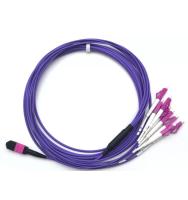 China MPO MTP LC Fiber Patch Cord Fanout Cable Harnesses Patch Cord OM4 0.35db for sale