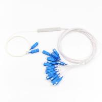 China 1x16 Fiber Optic PLC Steel Tube Splitter 1260-1650nm SC APC Low Insertion Loss for sale