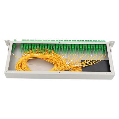 China 19in Fiber Optic Cable Junction Box Rack Mounted Fiber Splitter Box 1X32 for sale