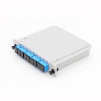 China LGX Modular FTTH 1x16 PLC Splitter Cassette Box Fiber Optic Distribution RoHS for sale