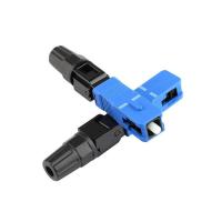 China 0.9mm FTTH Fast Connect Fiber Connector SC APC 55dB Return Loss 0.3dB Insertion Loss for sale