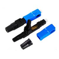 China 0.9mm FTTH Fast Connect Fiber Connector SC APC 55dB Return Loss 0.3dB Insertion Loss for sale