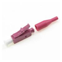 China LC Single Mode Fiber Optic Connector 900µm Nickel Plated Brass Body for sale
