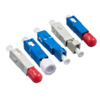 China SC UPC Single Mode Fiber Optic Adapter 0.3dB Insertion Loss 45dB Return Loss Male to Female for sale