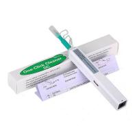 China Fiber Optic Cleaning Pen 1.25mm 2.5mm One Click SC FC LC ST Connector Cleaner 500+ Cleans for sale
