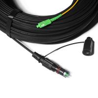 China 0.3dB Single Mode Outdoor Patch Cord SC MPO FTTA Waterproof for sale